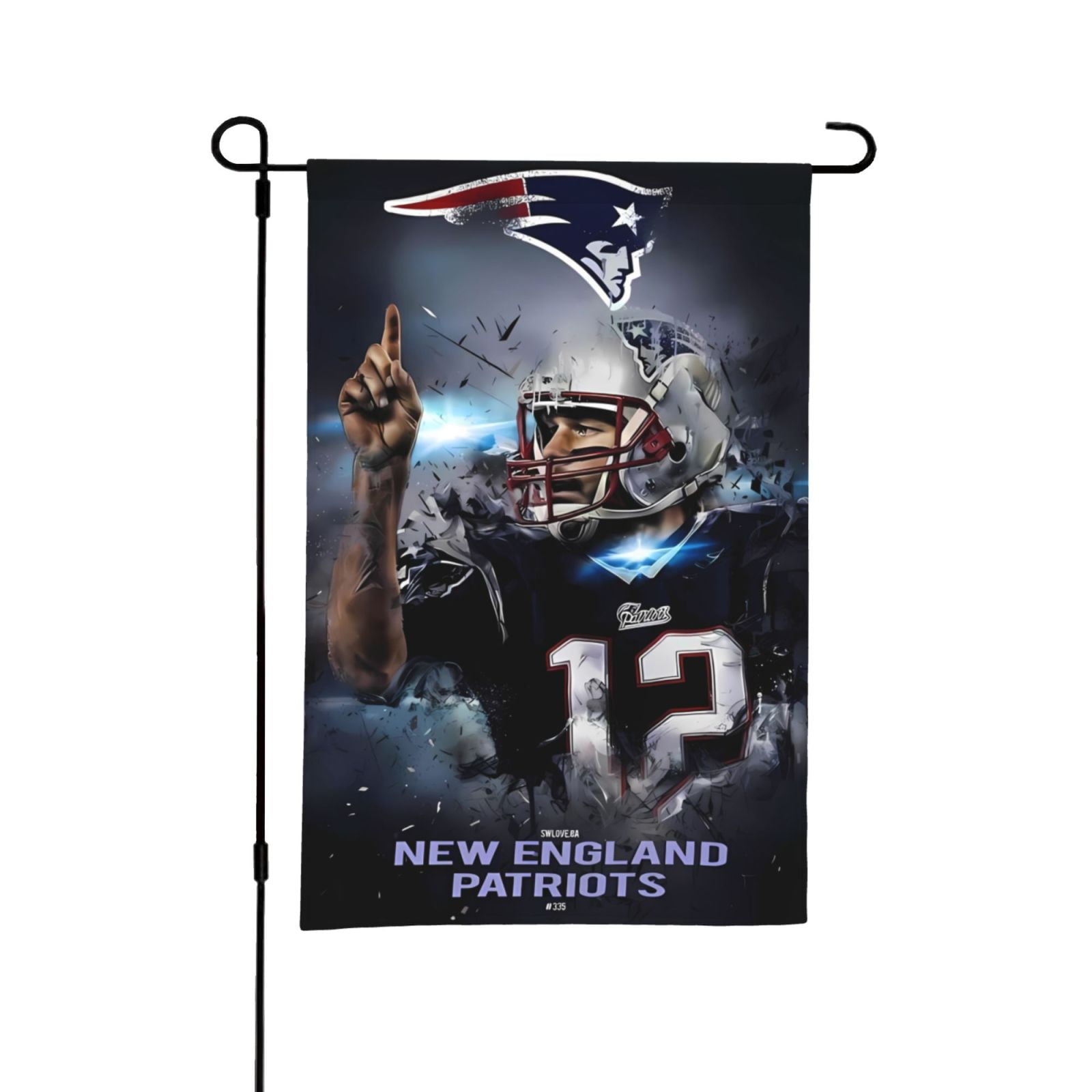 Patriots Football Team Double Sided Garden Flag, Yard Flag 12x18 Inch ...