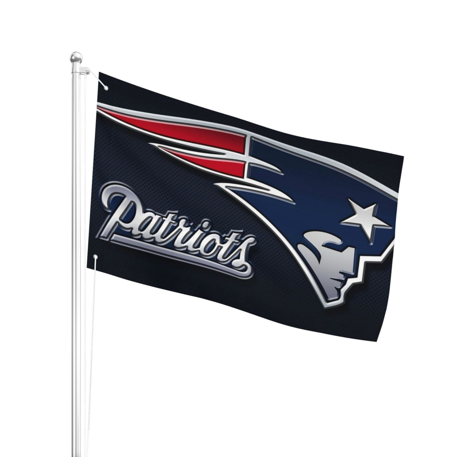 Patriots Football Team Graphic 3-Ply Double Sided Flag 2x3ft in Vibrant ...