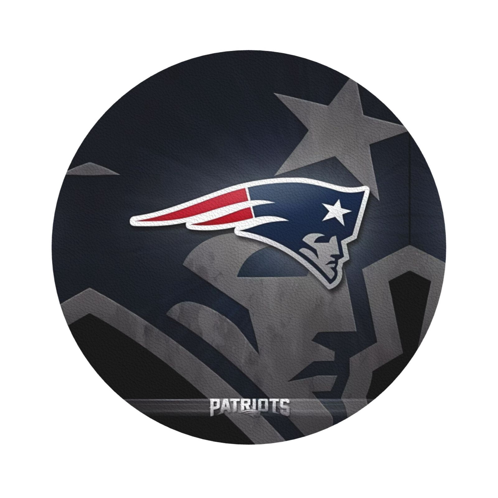 Patriots Football Team Logo Leather Coasters, Splash-Proof, Tabletop ...