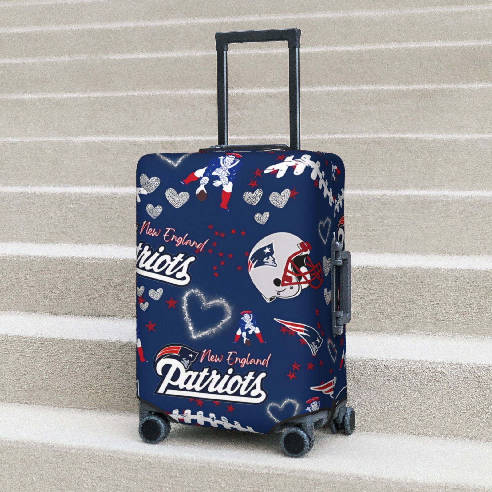 Patriots Football Team Pattern Elastic Luggage Cover, Easy to Install ...