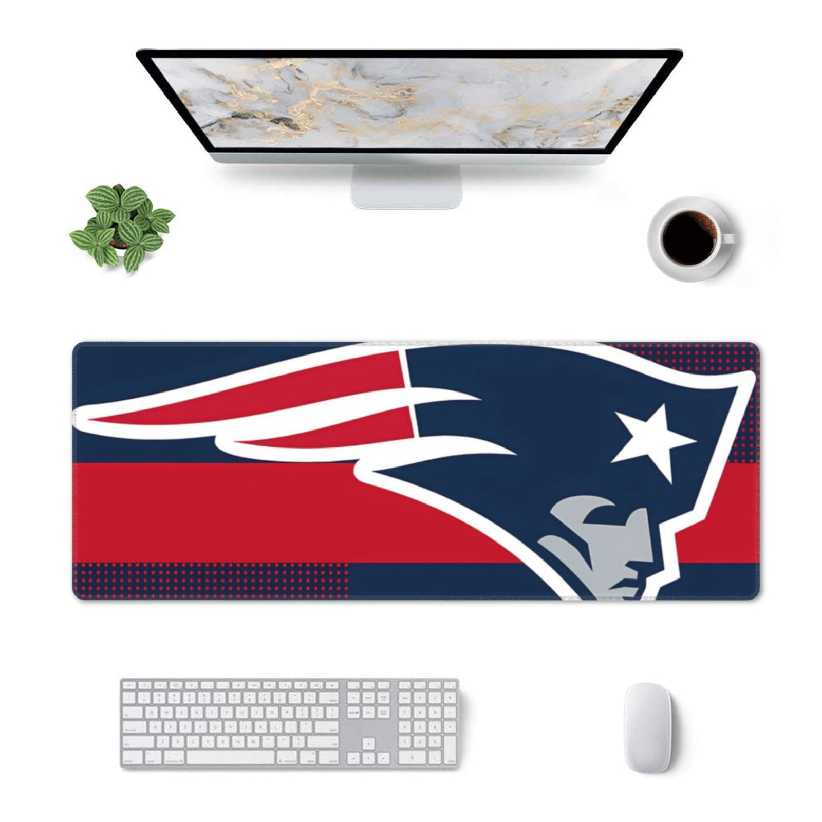 Patriots Football Team Theme Logo Mouse Pad, Extra Large Rubber ...