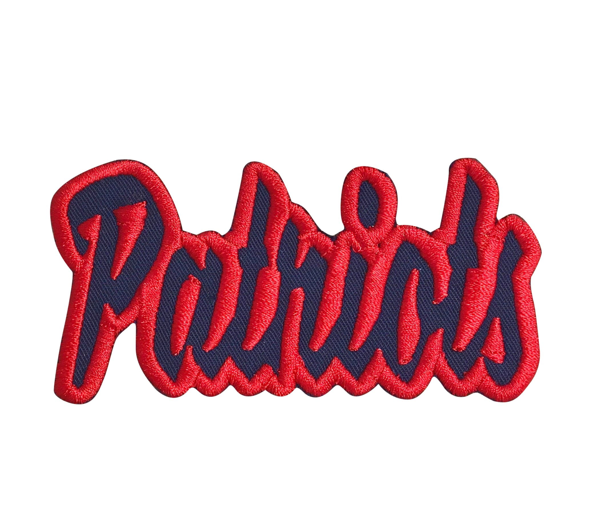 Patriots Sports Team Mascot - Embroidered Logo Iron-On Patch - Navy ...