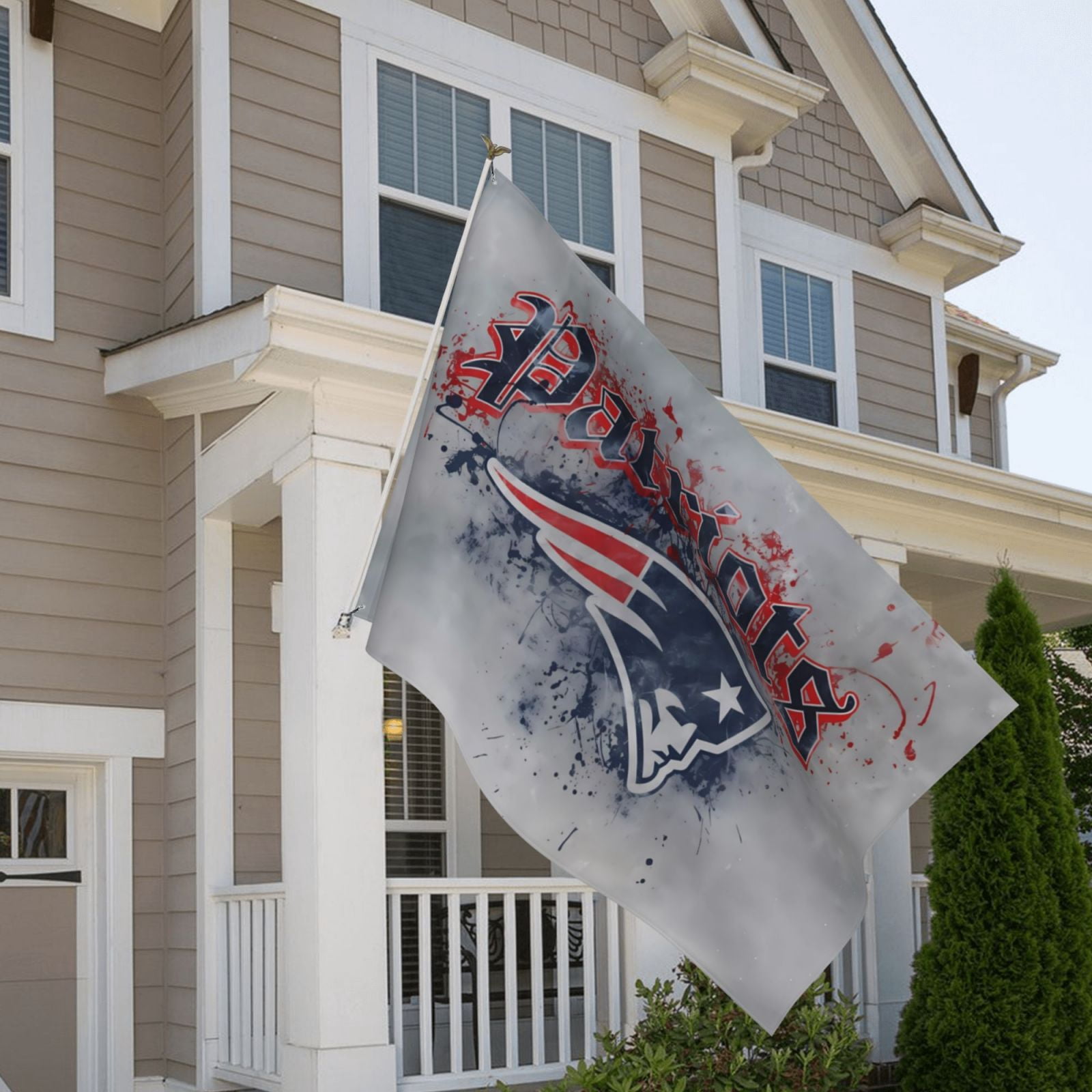 Patriots Outdoor Decorative Flags Printed with Football Team Logo ...