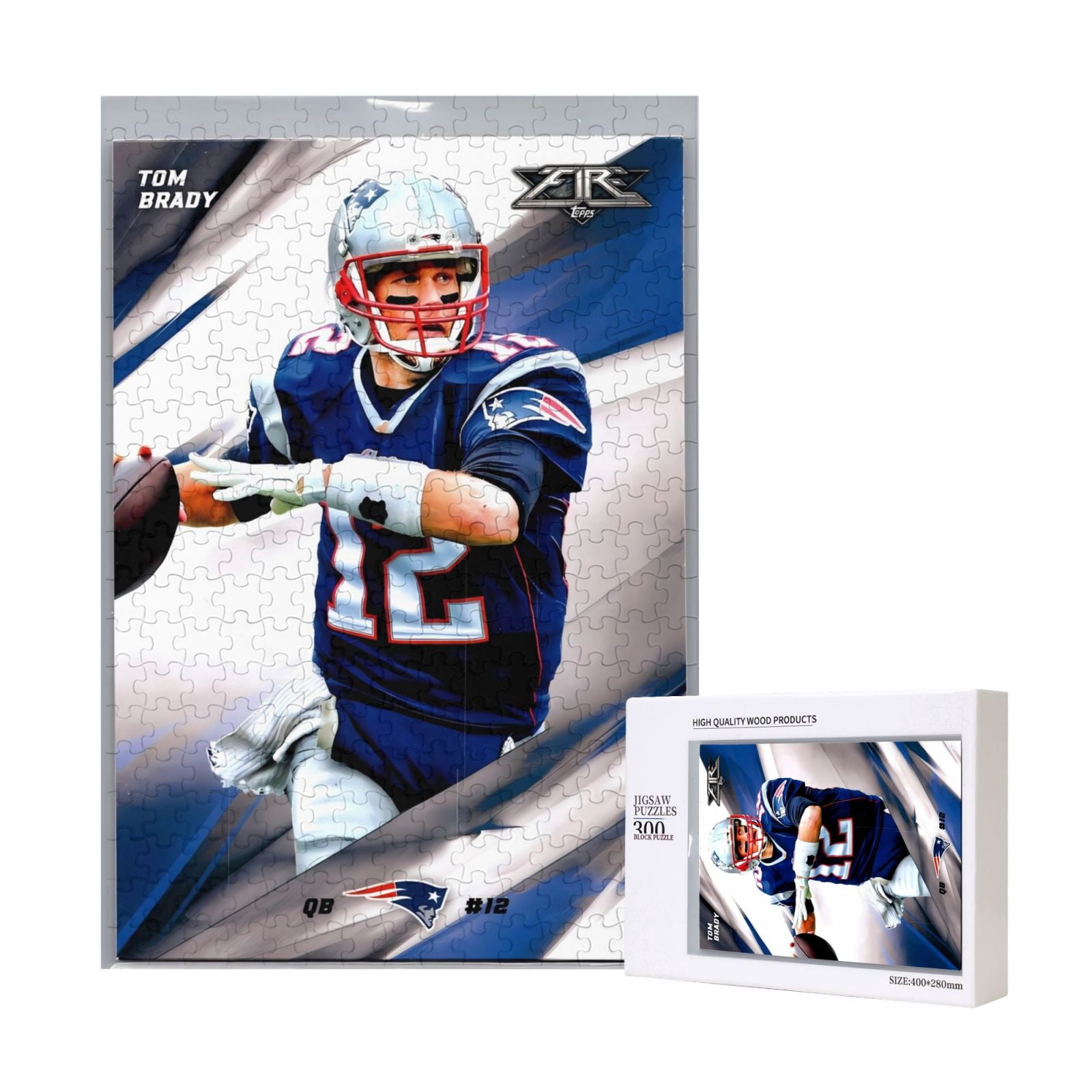 Patriots Tom Brady Jigsaw Puzzle 300 Pieces Wooden Puzzle Children's ...