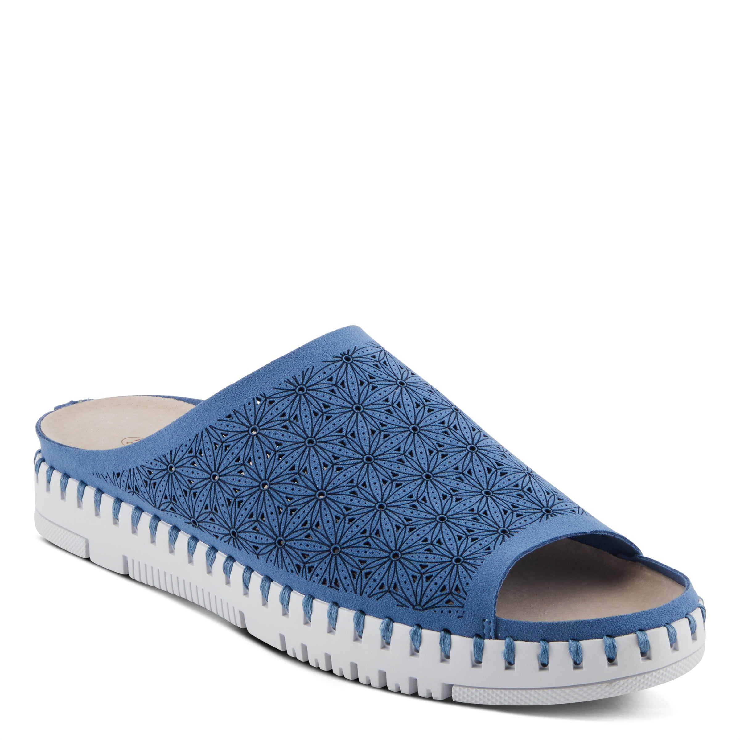 Patrizia Women's CANOPY Slide Flat Sandals Blue EU 36 / US 5.5 - 6 ...