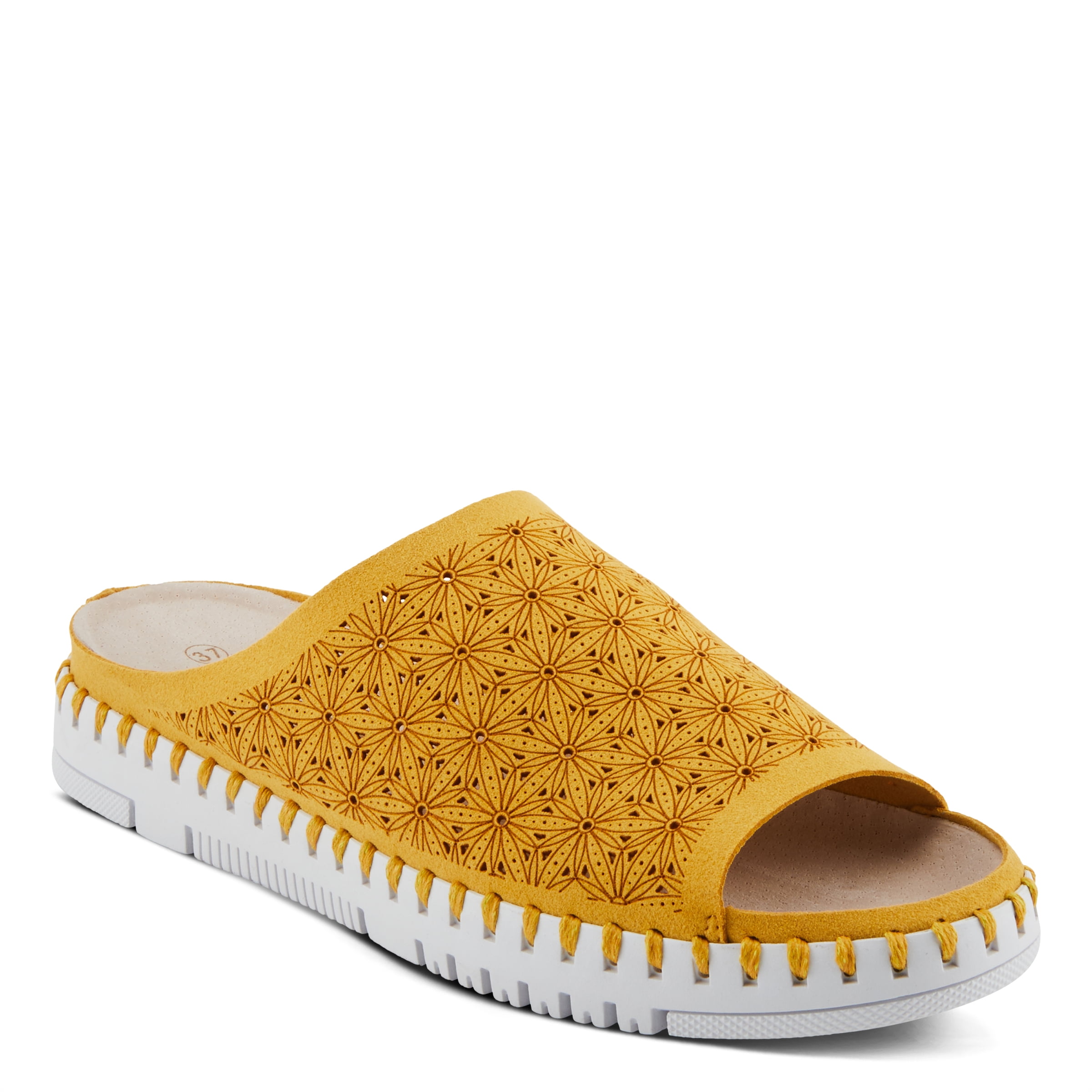 Patrizia Women's CANOPY Slide Flat Sandals Yellow EU 39 / US 8.5 ...