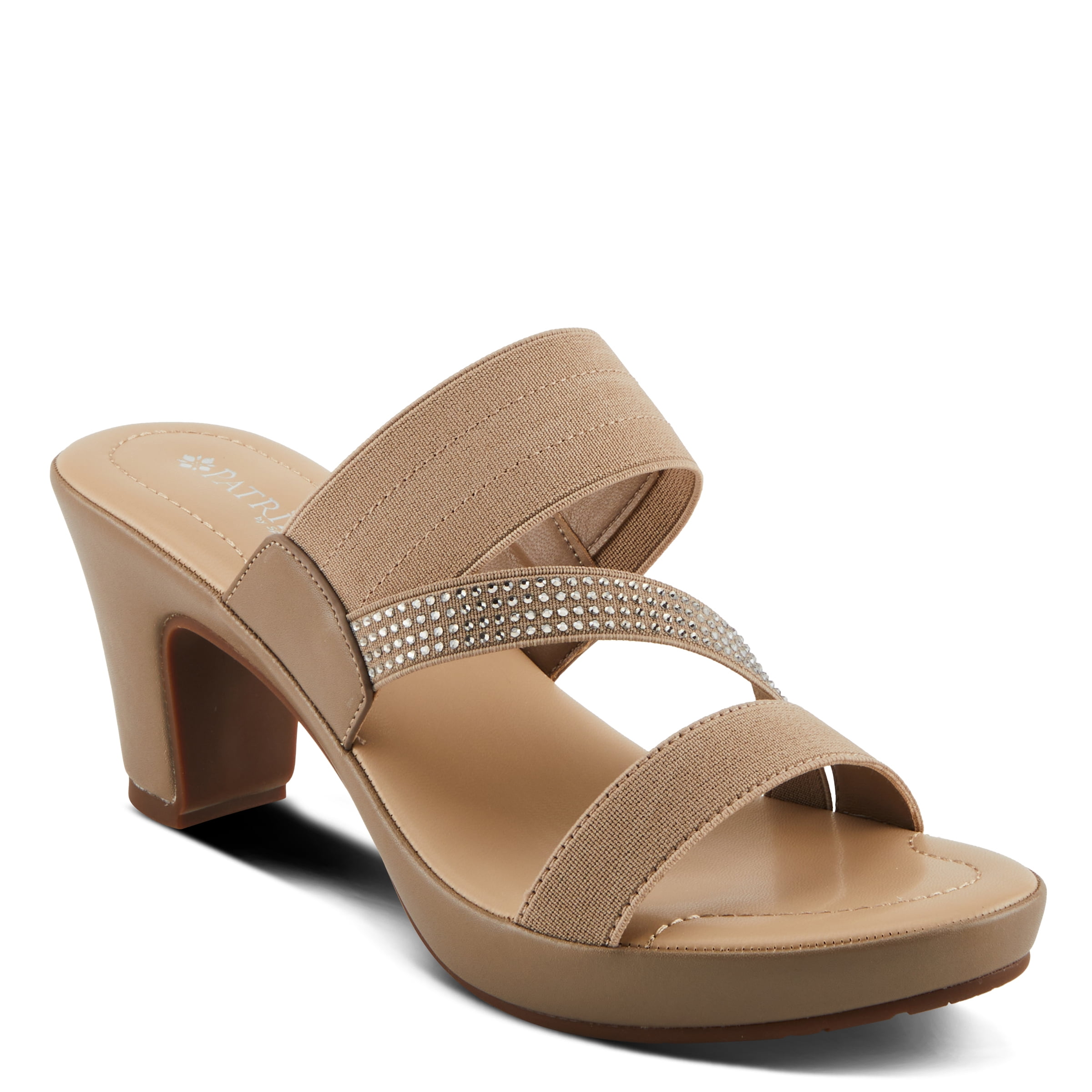Patrizia Women's DEVORAH Slide Cross Over Heeled Sandals Taupe EU 41 ...