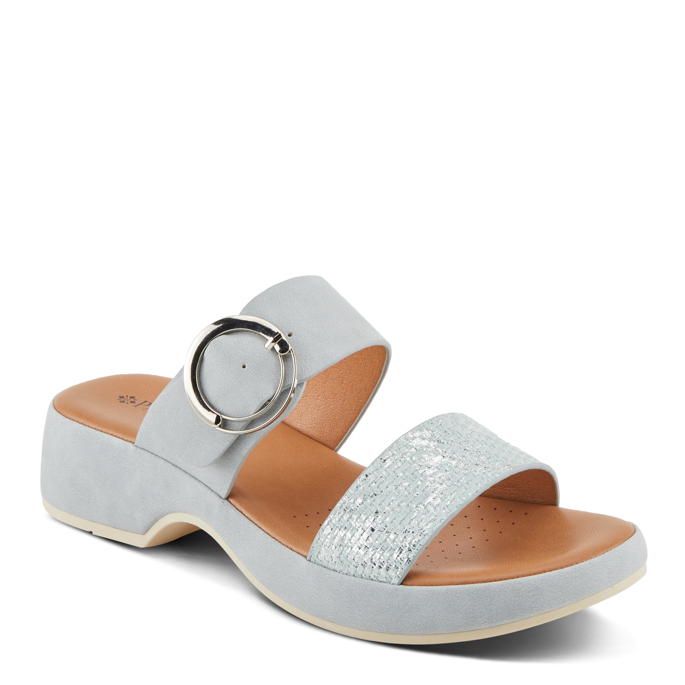 Patrizia Women's FENNA Two-Strap Platform Sandals Grey EU 36 / US 5.5 ...