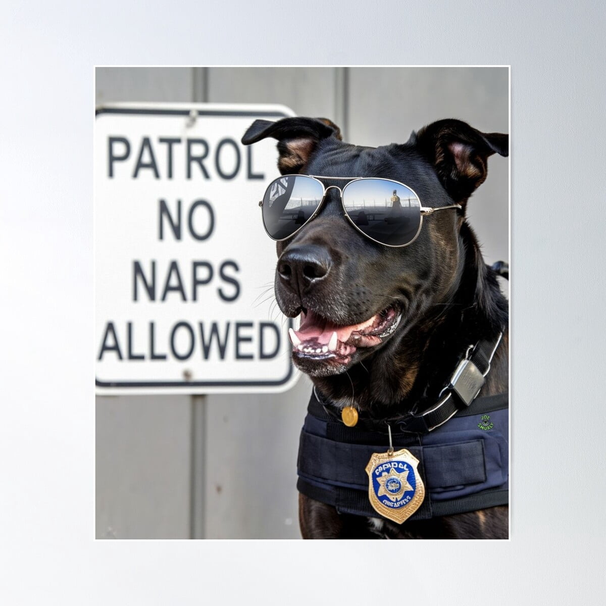 Patrol, No Naps Allowed, Dog Poster Wall Art, Modern Wall Decor For ...