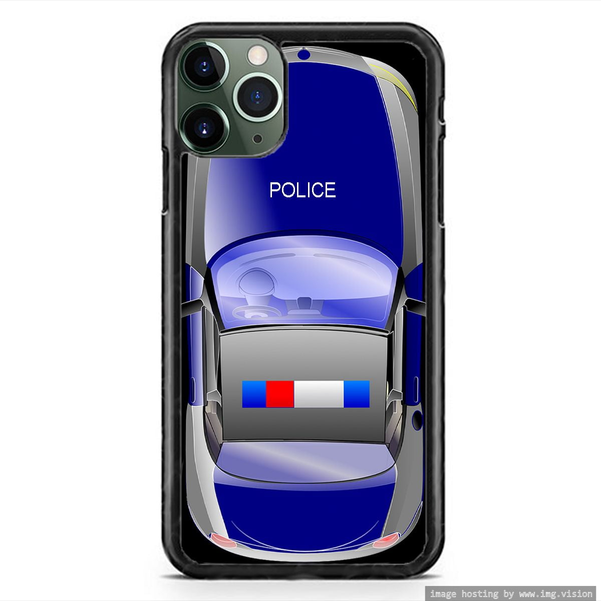 Patrol Police Car Thin Blue Line Trooper Slim Shockproof Hard Rubber ...