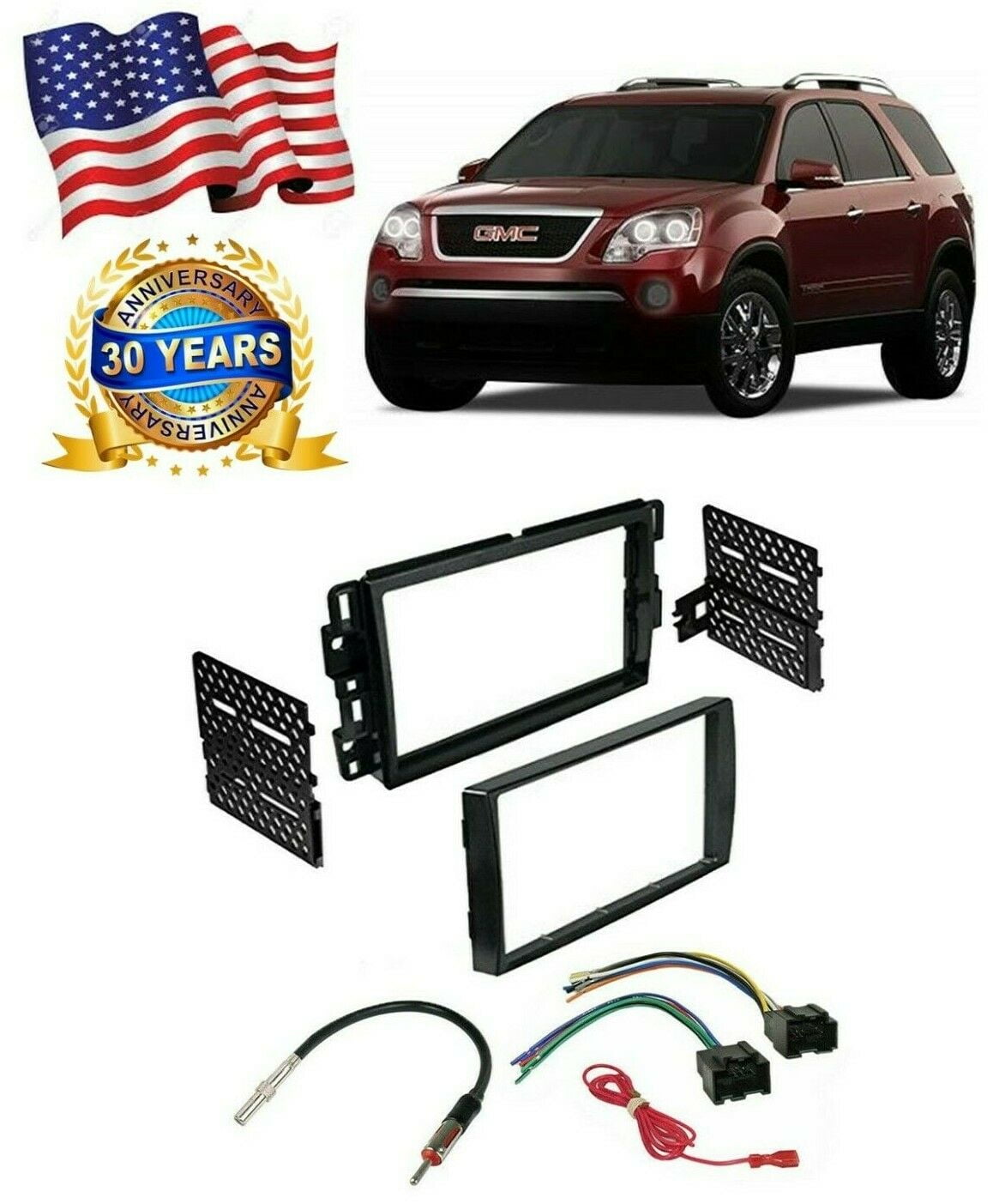 Patron Car Stereo 2Din Dash Kit Harness for 2007 - 2013 GMC SIERRA ...