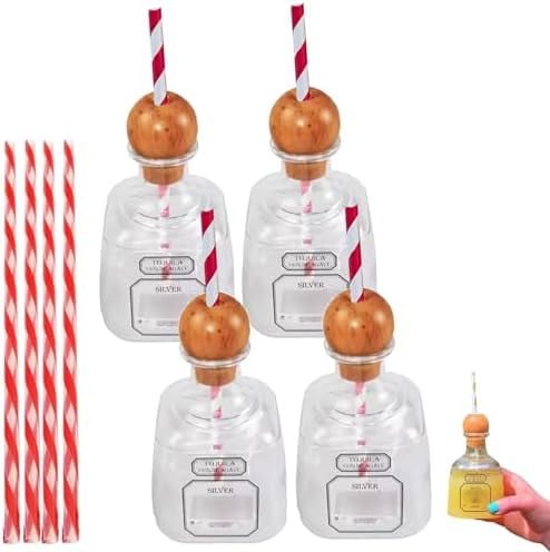 Patron Reusable Cups with Straw Hole, 12oz Acrylic Patron Cups ...