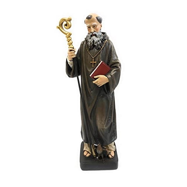 Patron Saint St Benedict Catholic Christian Statue Figure Home Decor ...