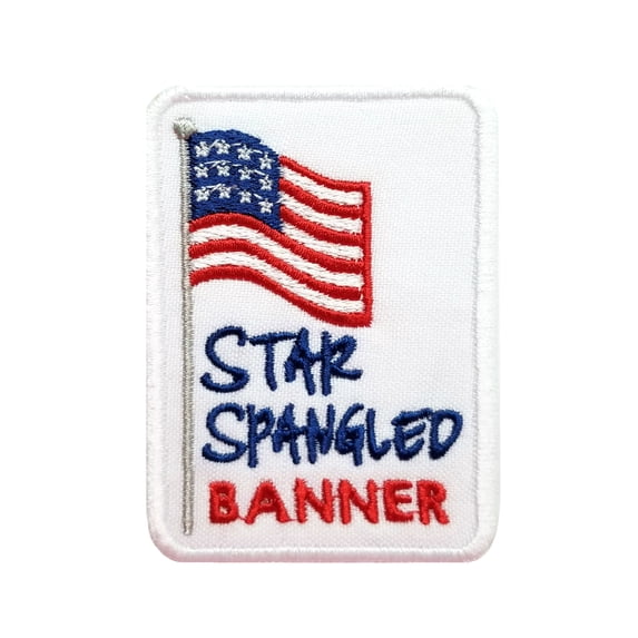 Patrotic American 4th Fourth of July Star Spangled Banner Embroidered ...