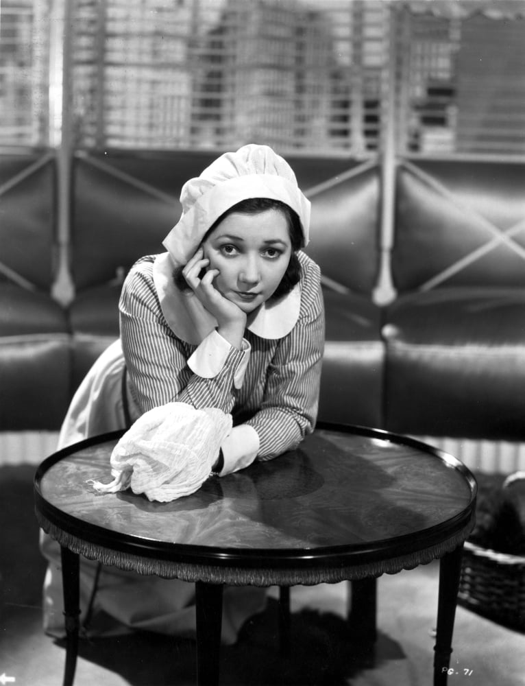 Patsy Kelly on Maid Attire with Face Leaning on Hand Photo Print (24 x ...