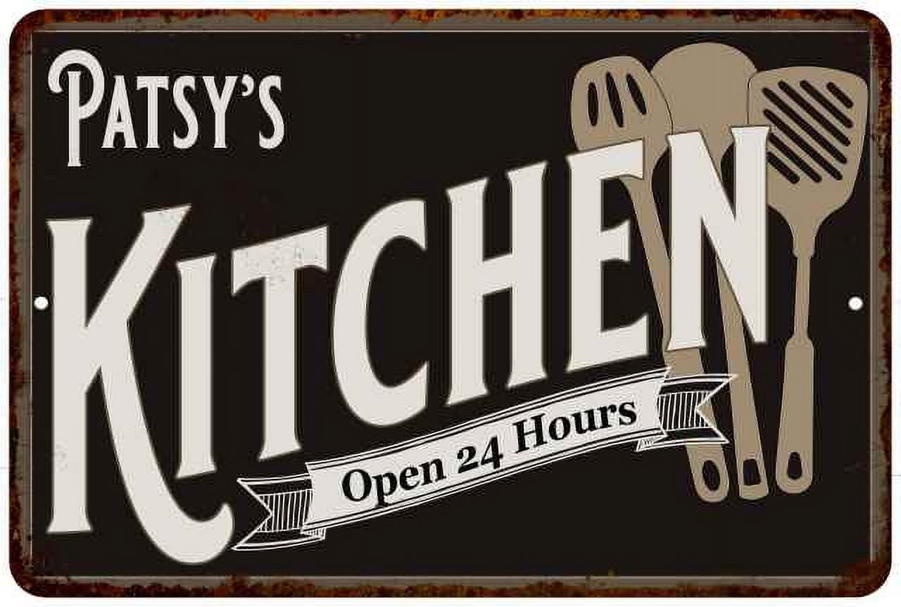 Patsy's Kitchen Gift Sign Metal Wall Decor Dift 12x18 112180019265 - Walmart.com