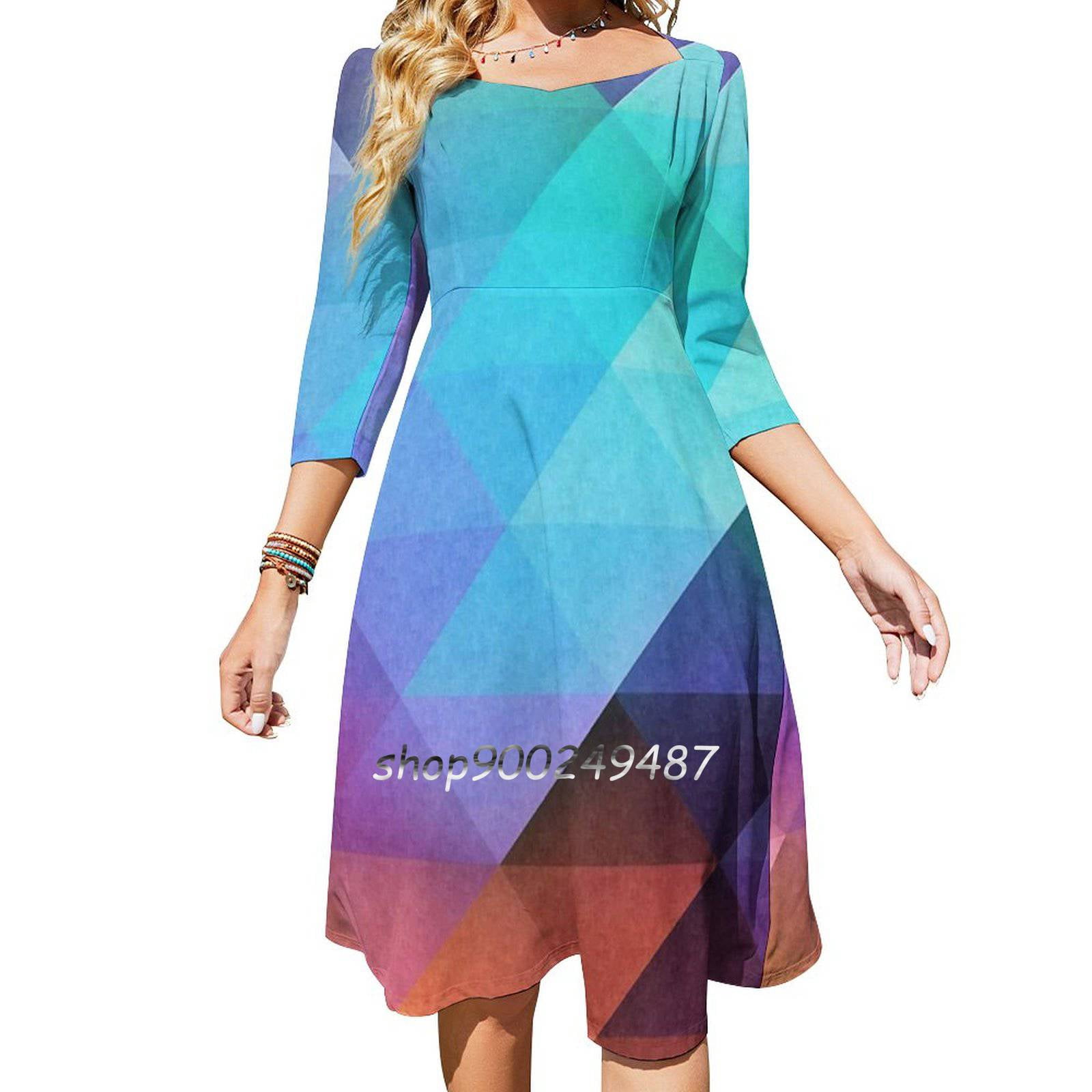 Pattern 12 Evening Party Dresses Midi Sexy Dress Female Sweet One Piece ...