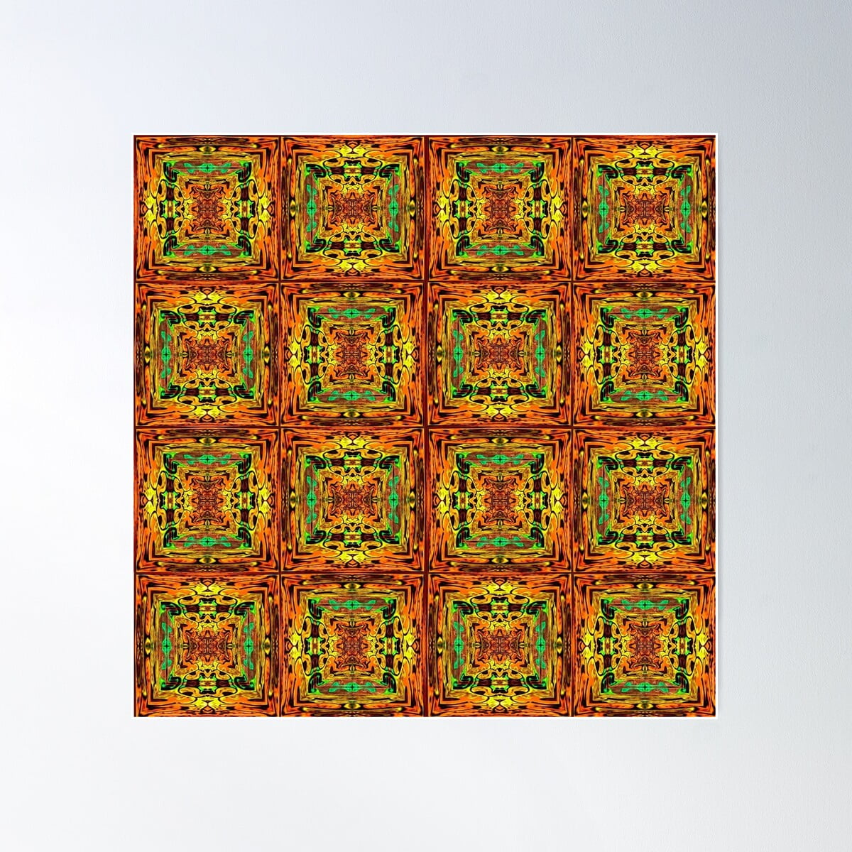 Pattern-243-4X4 Poster Wall Art, Modern Wall Decor For Living Room ...