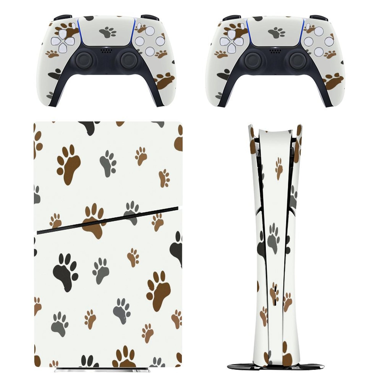 Pattern Animal Paw Dog Paw Pattern PS5/PS5 Pro/PS5 Slim Digital Disc ...