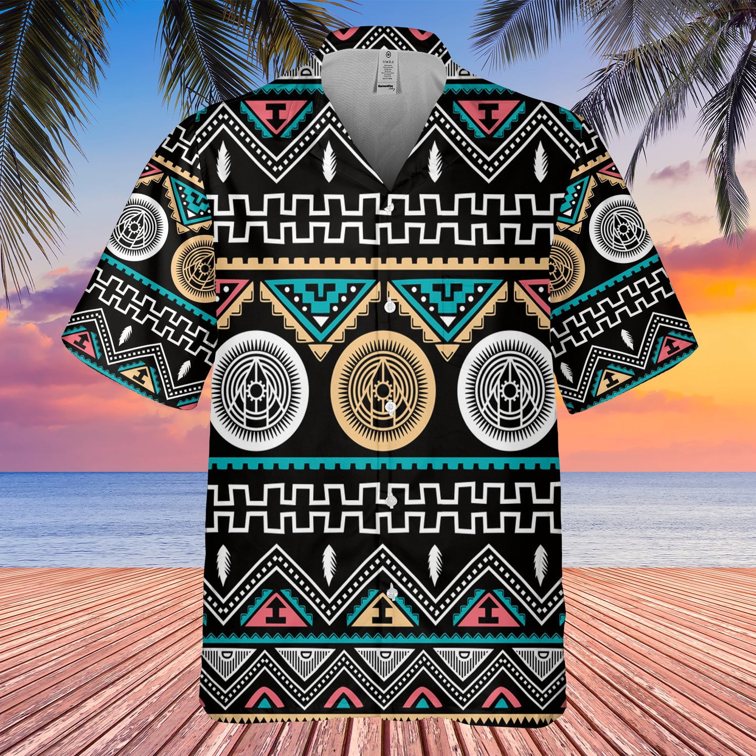 Pattern Black Hawaiian Shirt 3D 24 - Walmart.com