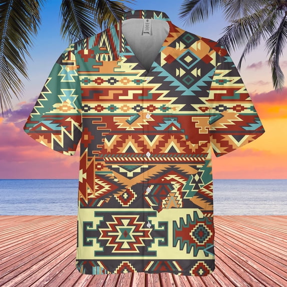 Pattern Black Hawaiian Shirt 3D 28 - Walmart.com