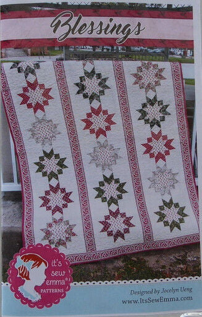 Pattern~Blessings,Quilt Pattern by Sew Emma~ 50 1/2'' x 69'' - Walmart.com