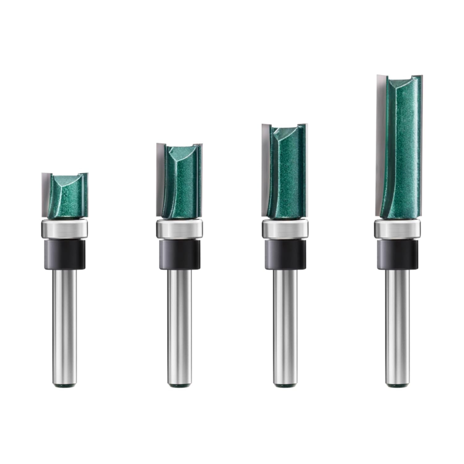 Pattern Flush Trim Router Bits 1/4 Shank, Bottom Bearing Pattern Router ...