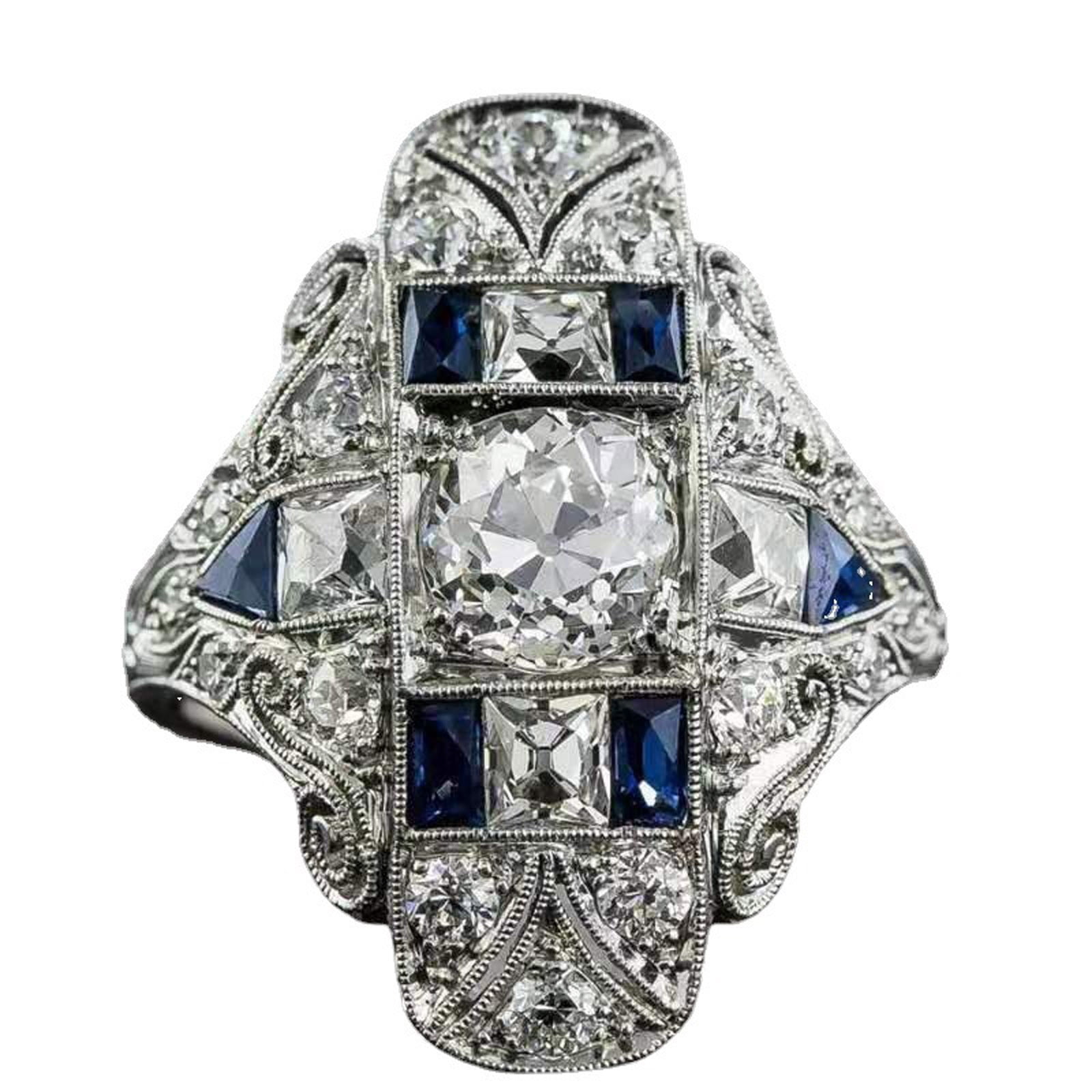 Pattern Hollow Rings, Exaggerated Ladies Pattern Hollow Hand Decorated ...