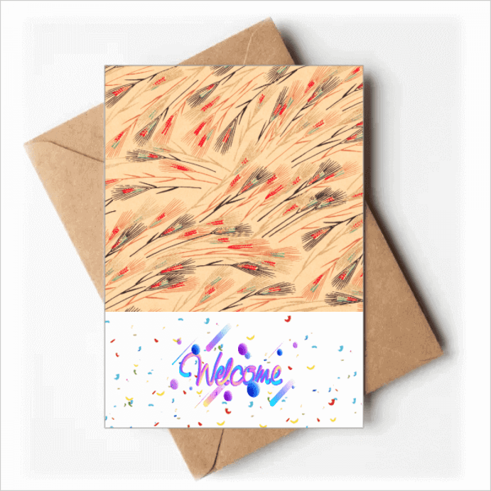 Pattern Japanese Nature Graffiti Welcome Back Greeting Cards Envelopes ...