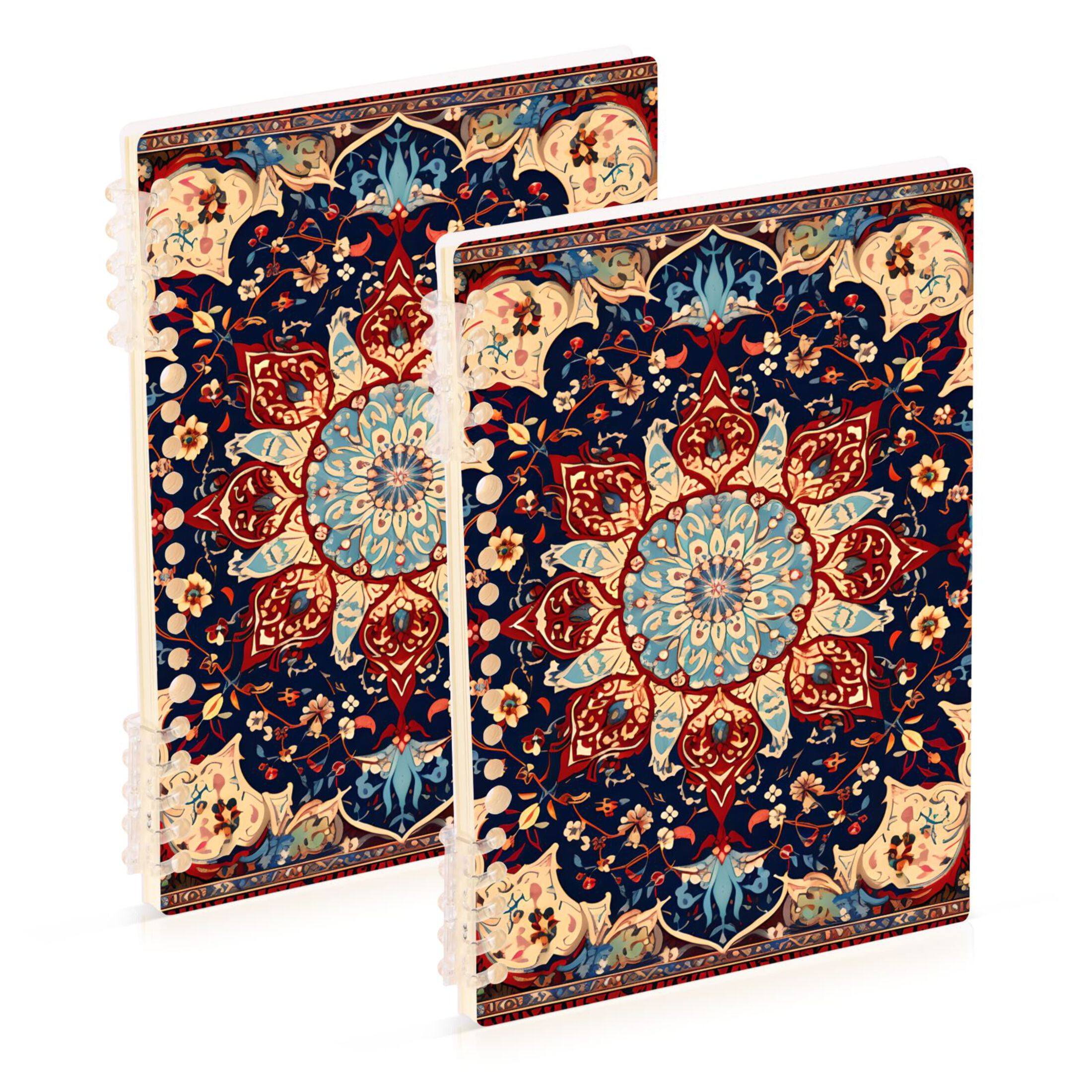 Pattern Mandala Retro Ring Binder Notebook Journey Note Diary College ...