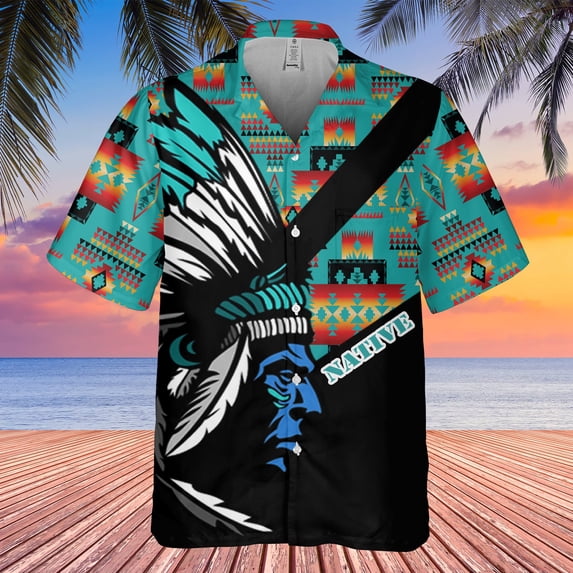 Pattern Native Hawaiian Shirt 3D 39 - Walmart.com