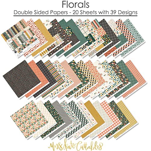 Pattern Paper Pack - Florals - 20 Double-Sided 12"x12" Collection ...
