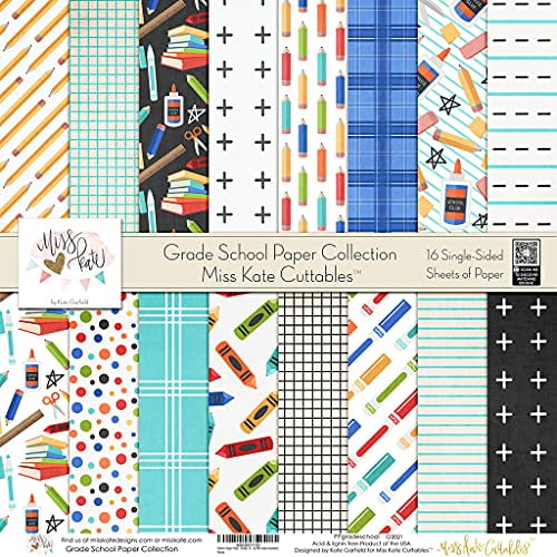 Pattern Paper Pack - Grade School - Scrapbook Premium Specialty Paper ...