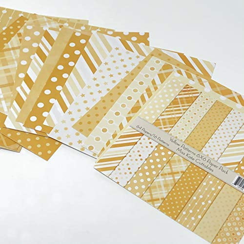 Pattern Paper Pack Yellow Patterns For Spring Or Summer Scrapbook ...