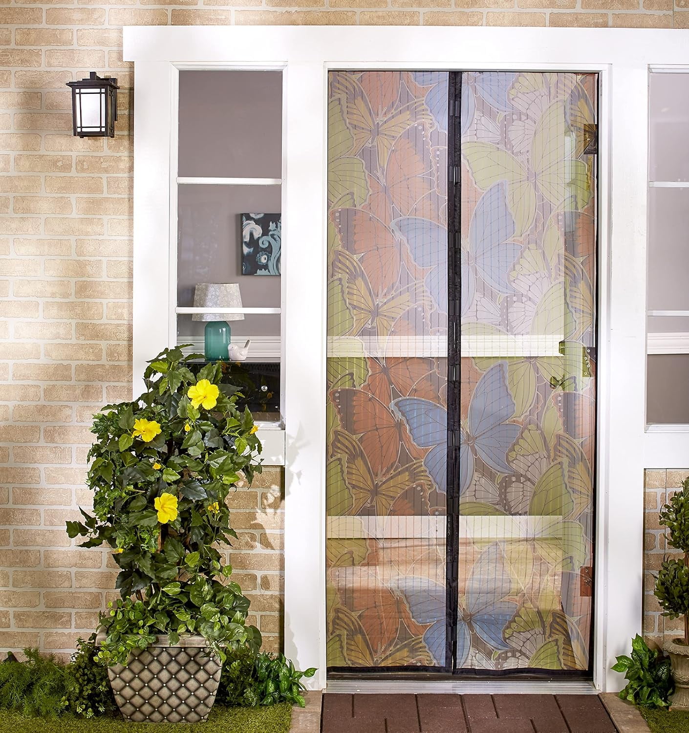 Pattern - Quick Install Mesh Magnetic Screen 40” x 85.5” - Helps Keep ...