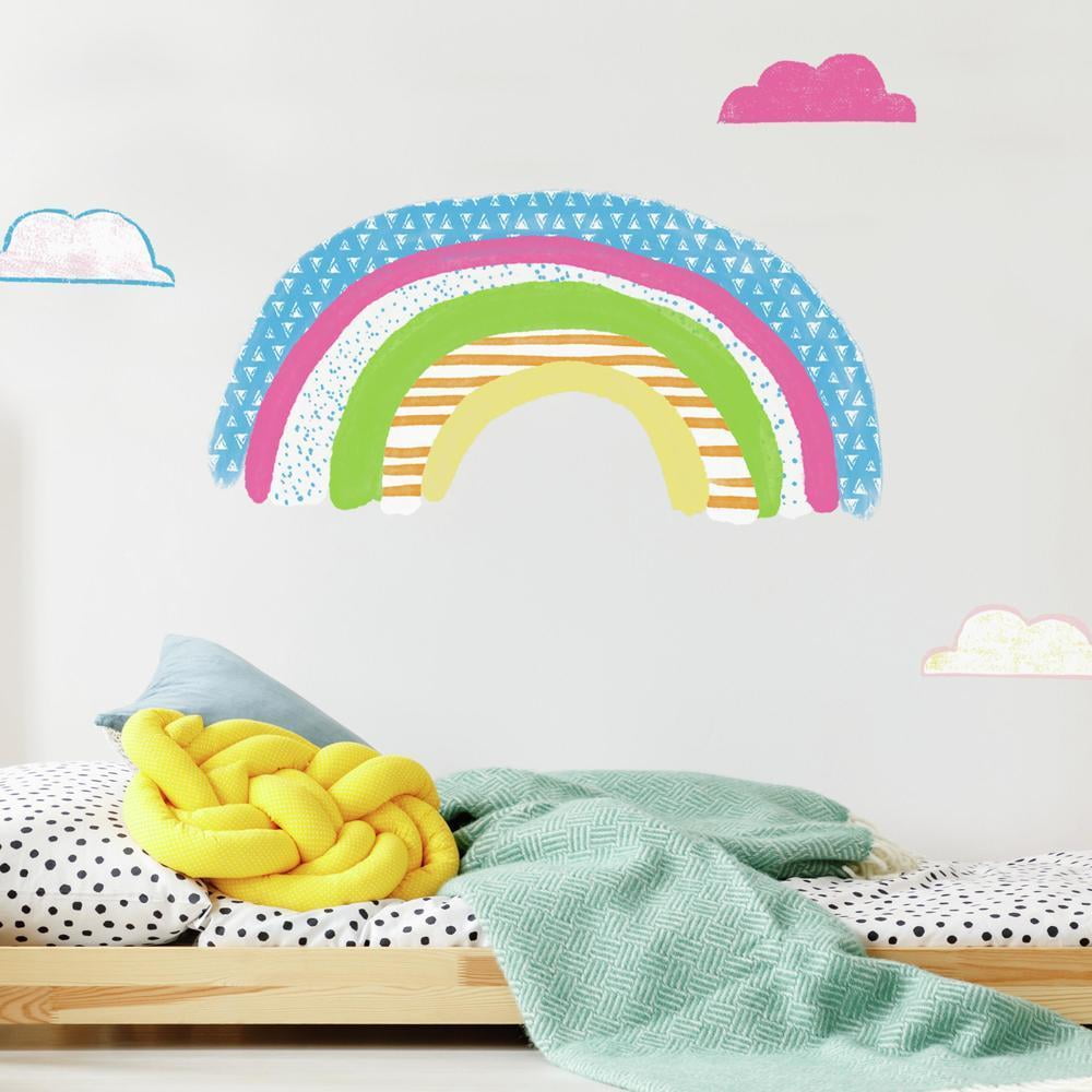 Pattern Rainbow Peel and Stick Giant Wall Decals - Walmart.com