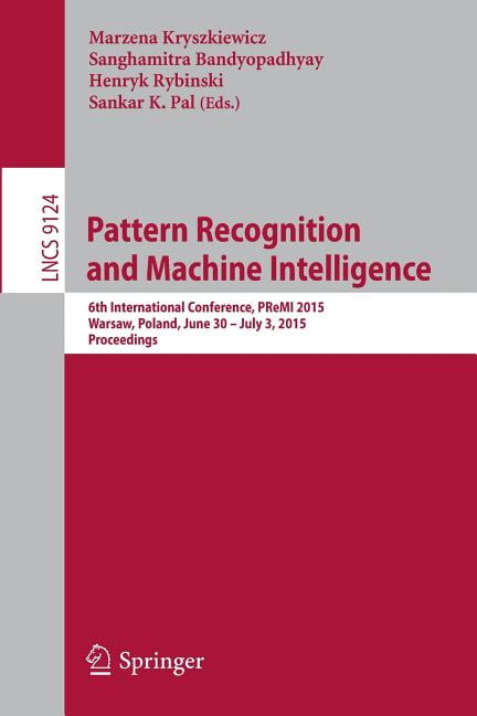 Pattern Recognition and Machine Intelligence: 6th International ...