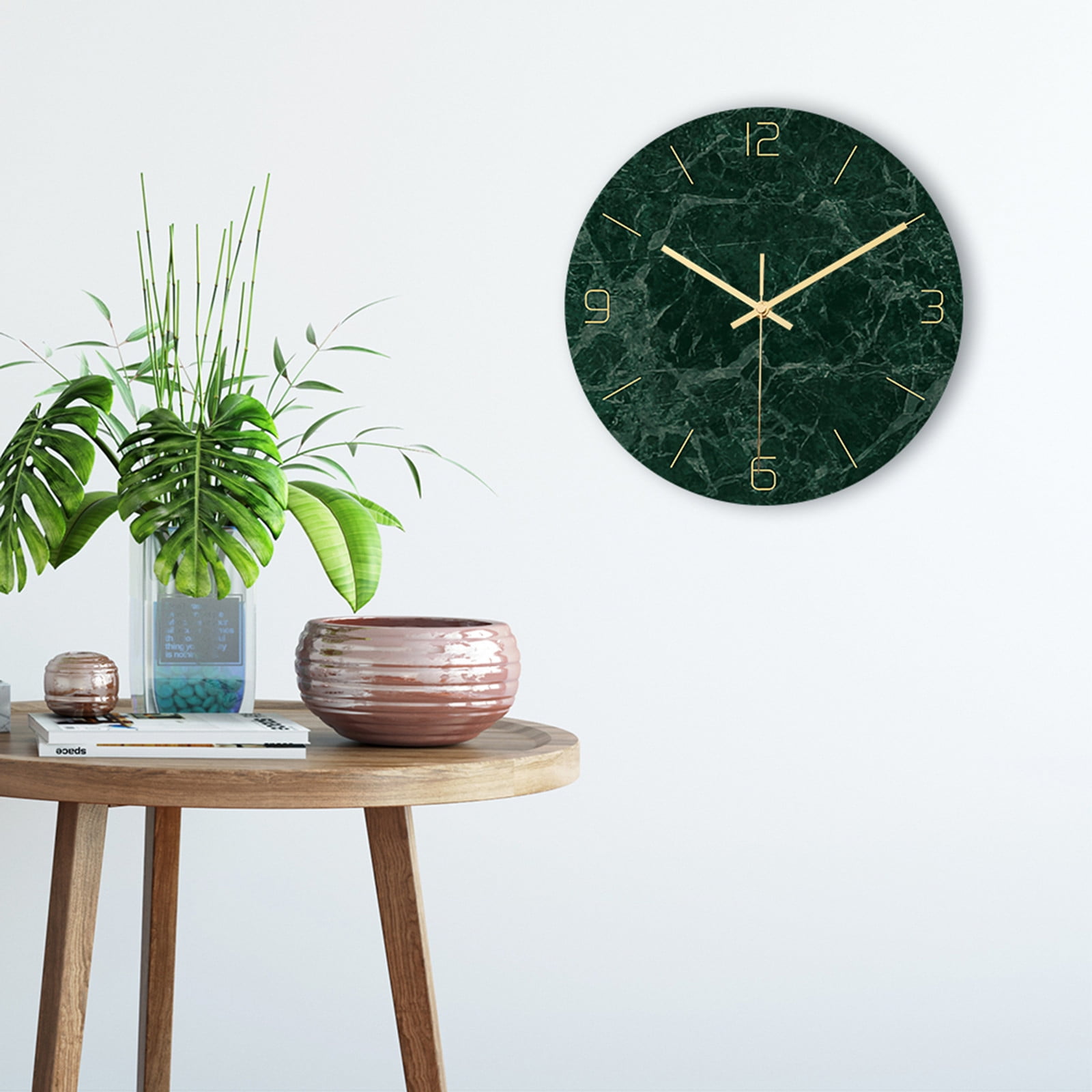Pattern Stone Wall Clock | Acrylic Silent Quartz Timepiece | Frameless ...