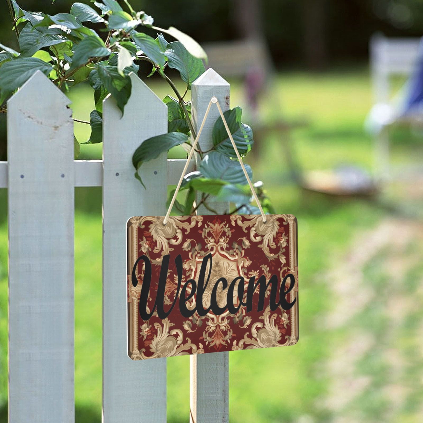 Pattern Tradditional Tribal Welcome Sign for Front Door Porch Wreath ...