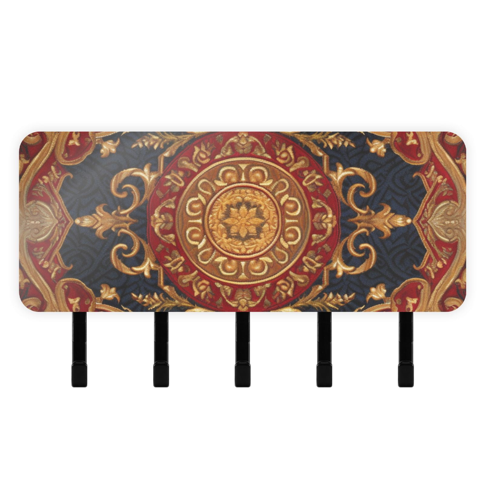 Pattern Tribal Traditonal Mail Holder Organizer Wall Mount with Shelf ...
