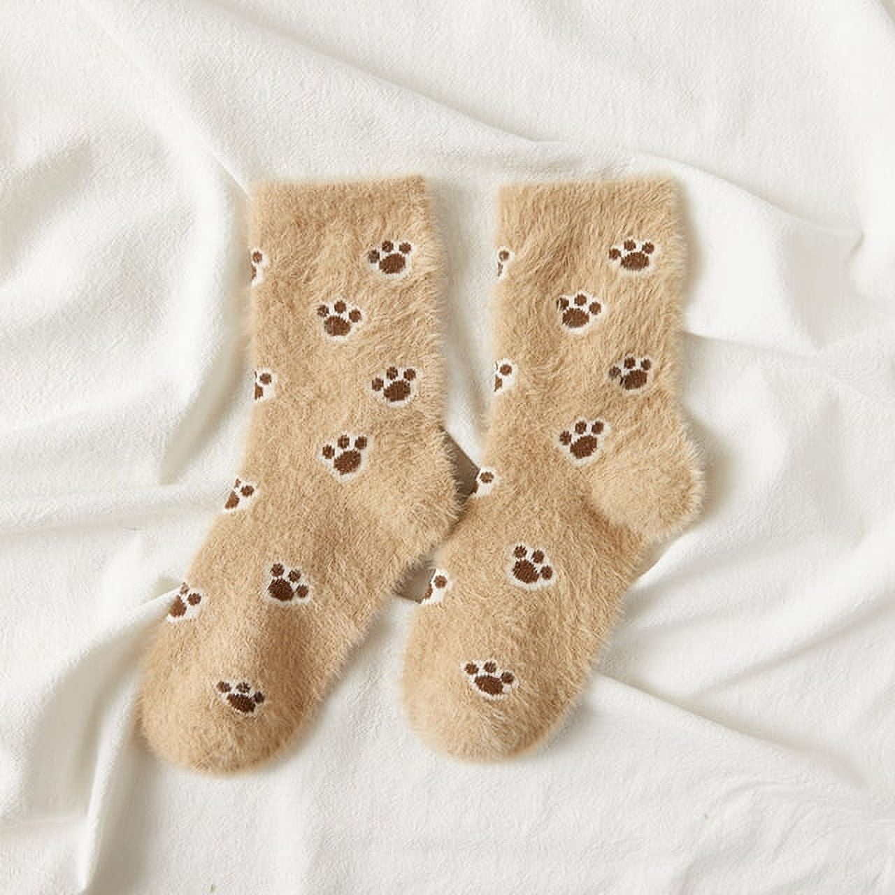 Pattern Warm Color Crew Socks Ladies Floor Sleep Socks - Walmart.com