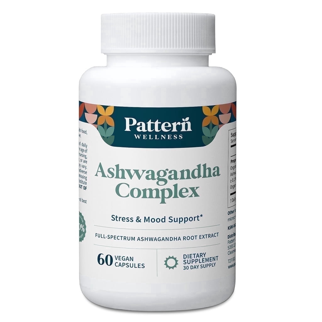 Pattern Wellness Ashwagandha Complex, Stress, Energy & Recovery Support ...