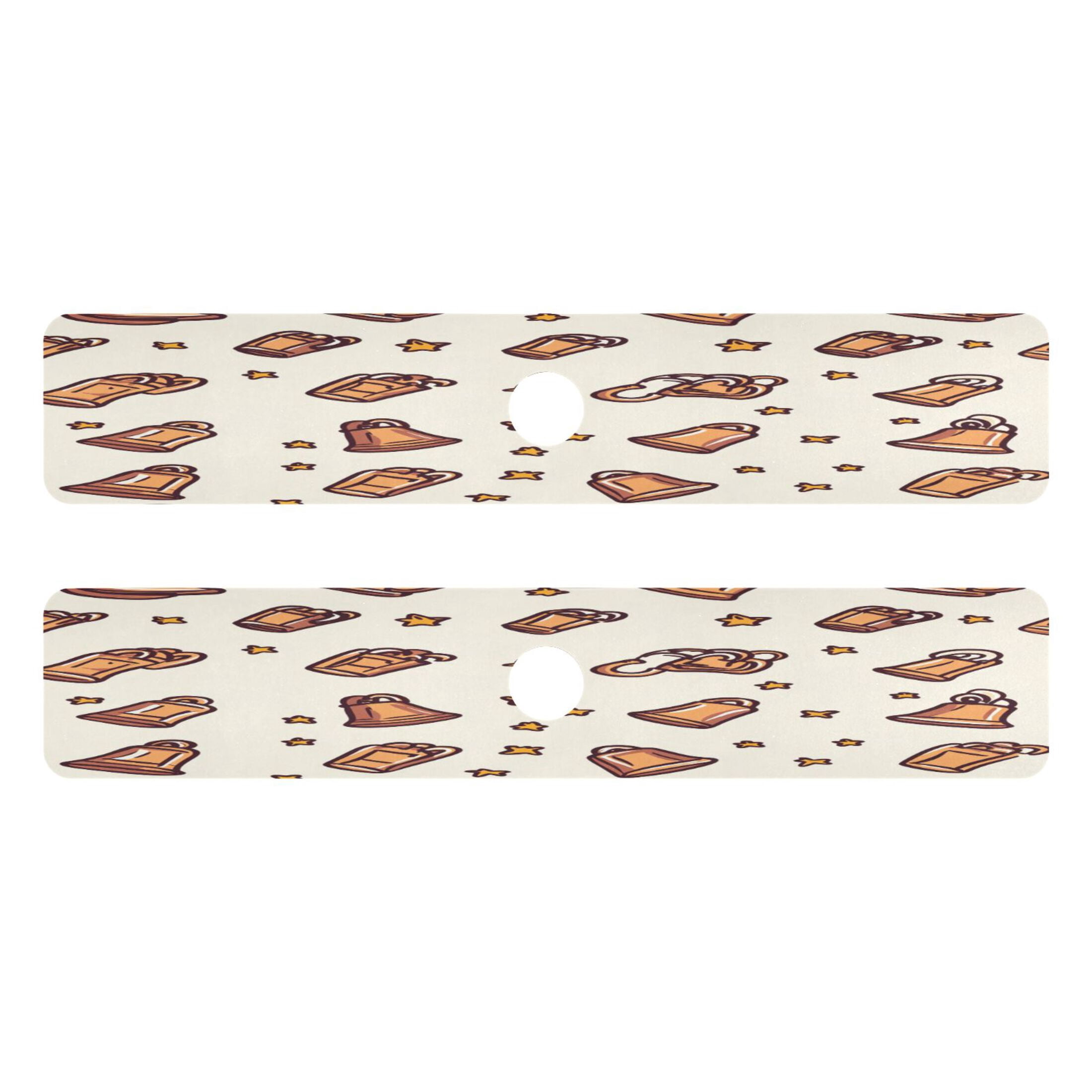 Patterned Bells Extra Long Silicone Algae Sink Mat 30x5.4in 2 Pack ...