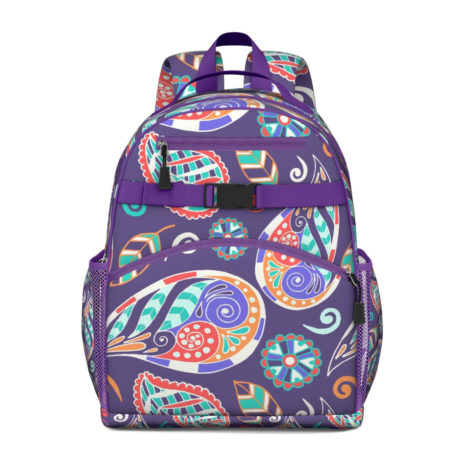 Patterned Chic Paisley Backpack Spine-Protecting Design for School ...