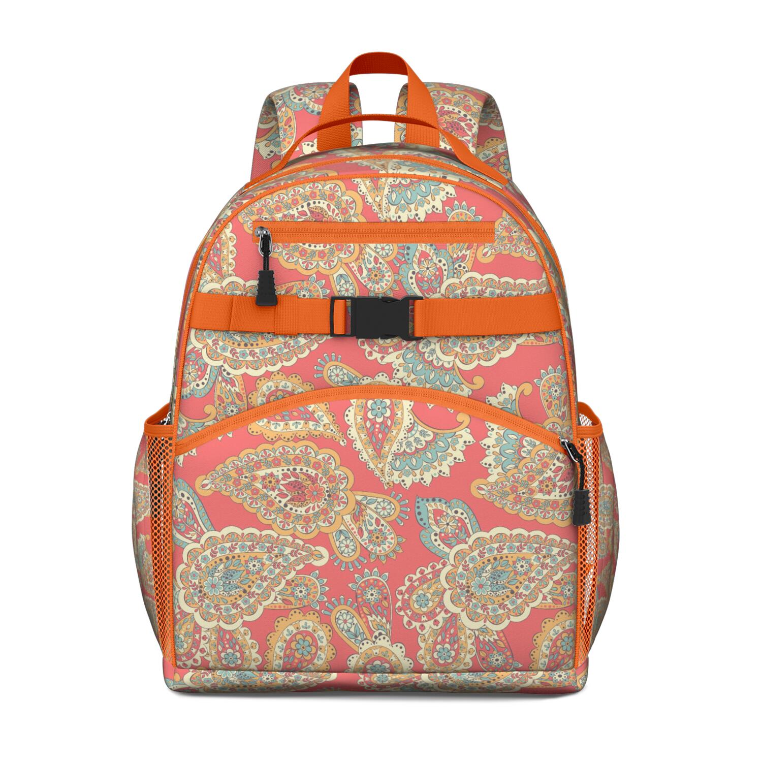 Patterned Chic Paisley Backpack Spine-Protecting Design for School ...