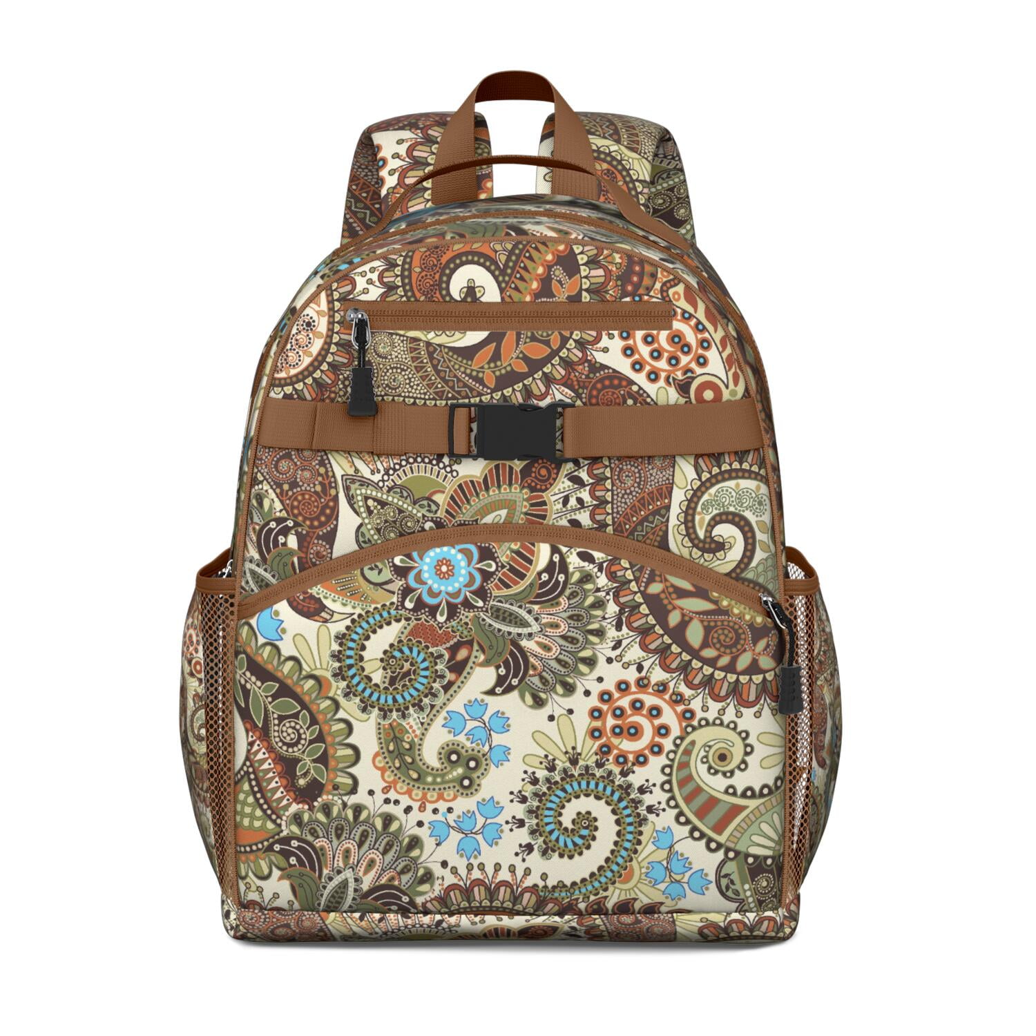 Patterned Chic Paisley Backpack Spine-Protecting Design for School ...