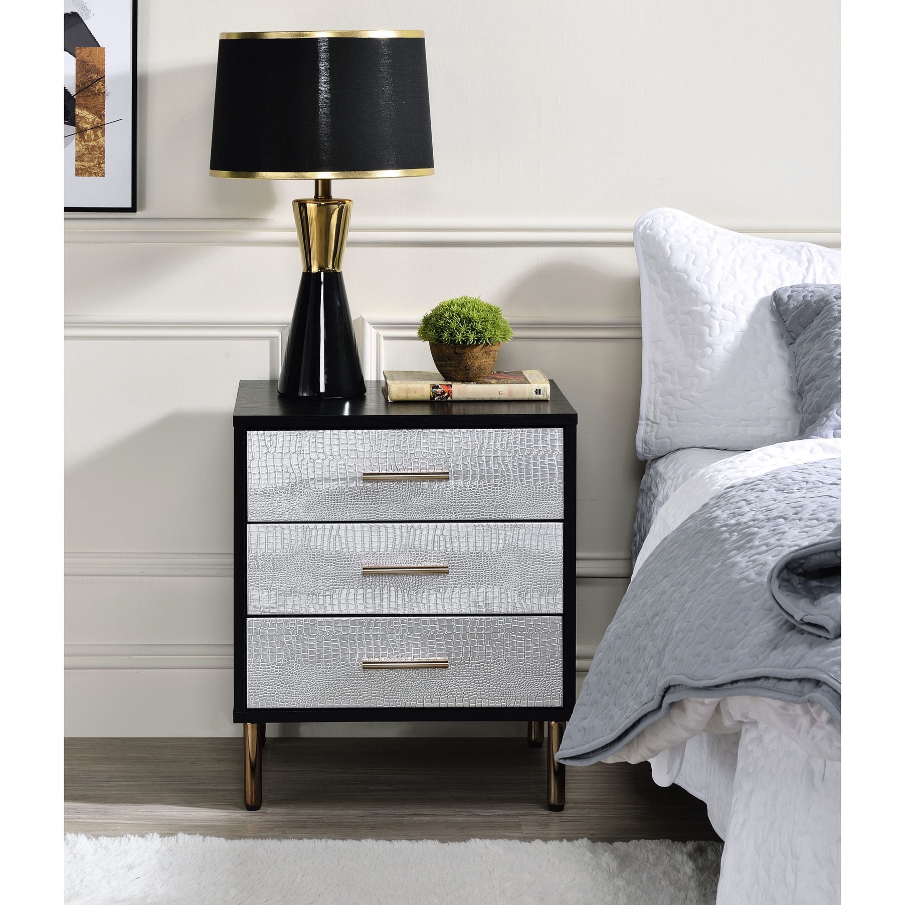 Patterned Front Design / Bedroom Aesthetic / Stylish Nightstand Appeal ...