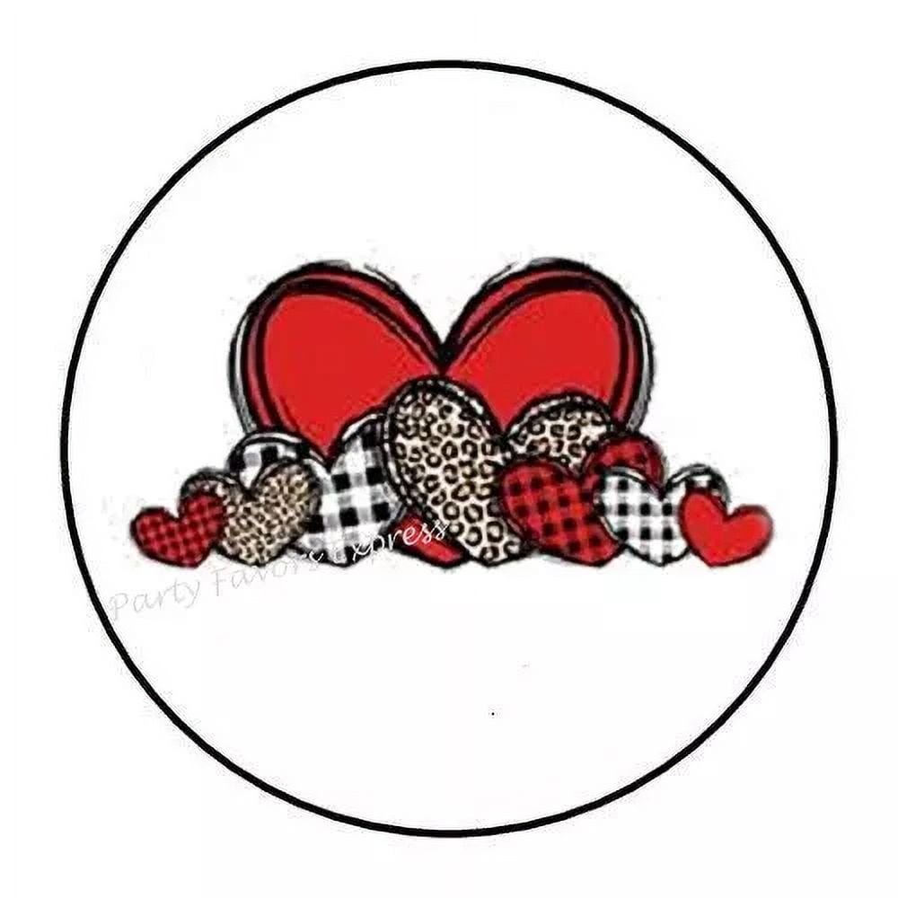 Patterned Hearts Sticker Party Favors Sticker Envelope Seals Labels ...