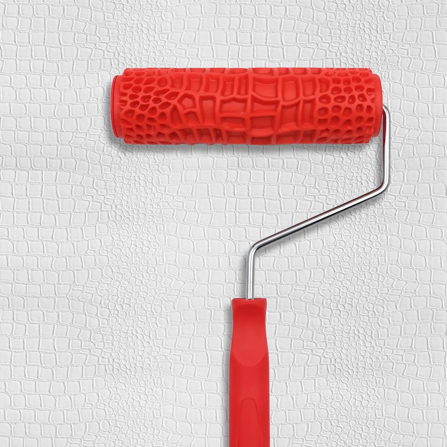 Patterned Paint Roller 7'', 3D Embossing Rubber Roller for Wall ...