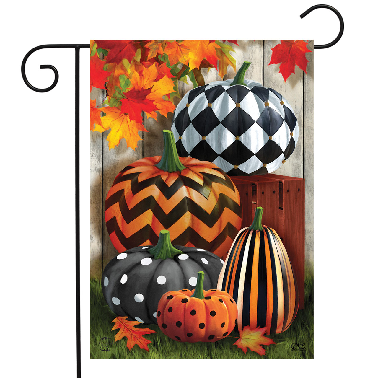 Toland Home Garden Autumn Welcome Leaves Fall Flag Double Sided 12x18 ...